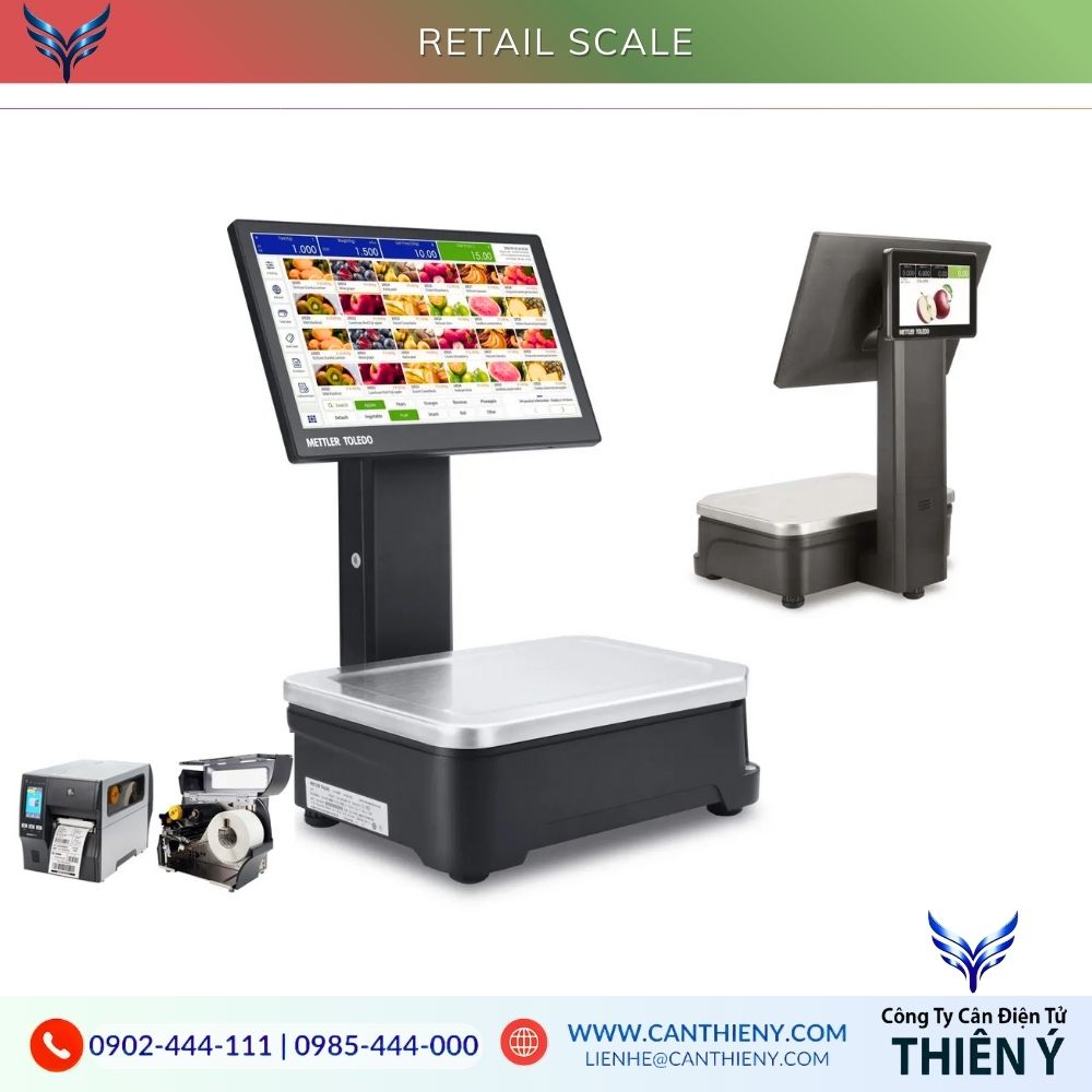Retail Scale with Printer - Genuine, 12-Month Warranty.